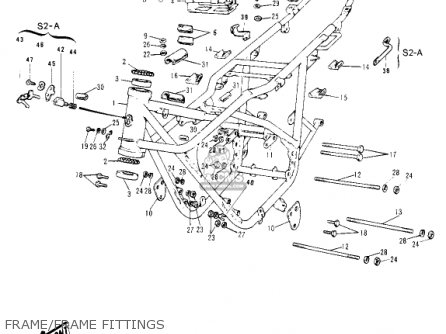 Kawasaki Kawasaki S2 MACH II 1972 USA parts lists and schematics