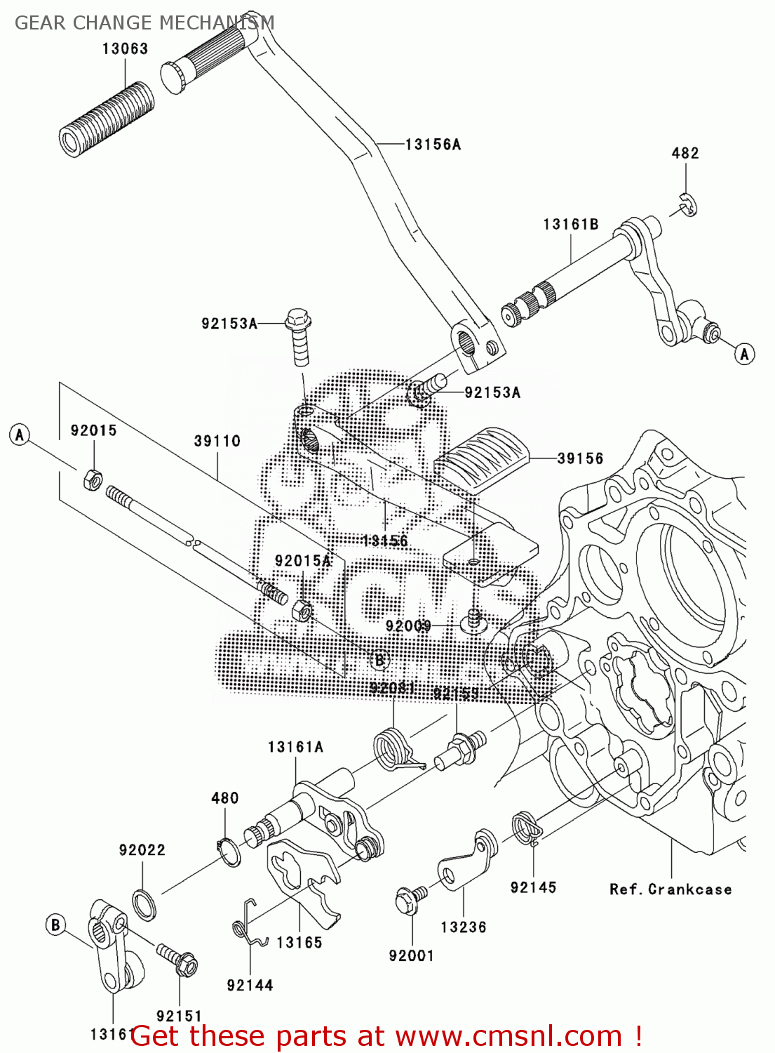 Kawasaki VN1600-D1H VN1600 CLASSIC TOURER 2005 EUROPE,MIDDLE EAST ...
