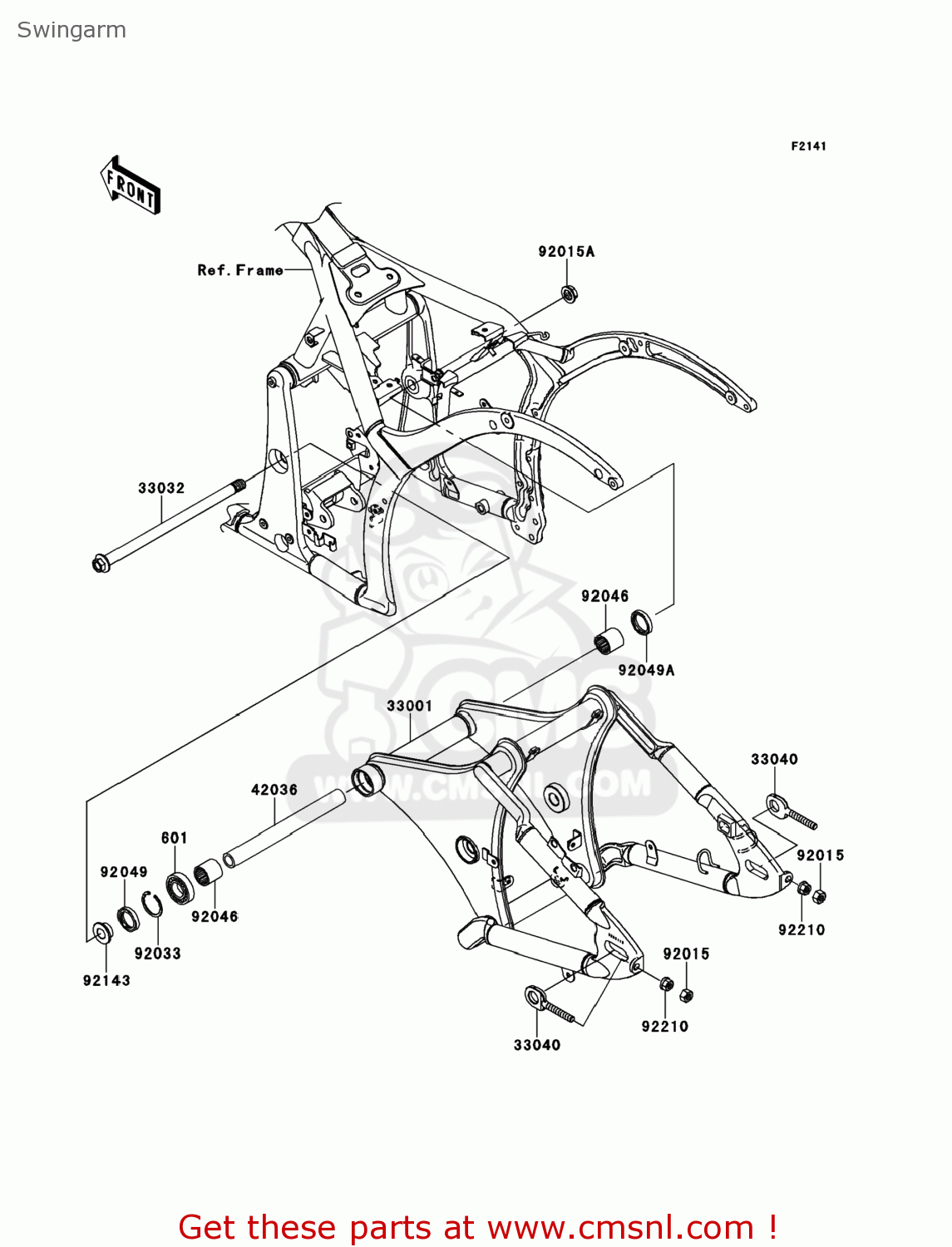Kawasaki VN900CDFA VULCAN 900 CUSTOM 2013 USA Swingarm - buy original ...