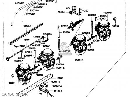 Kawasaki Kawasaki Z1100R1 1984 EUROPE UK NR parts lists and schematics