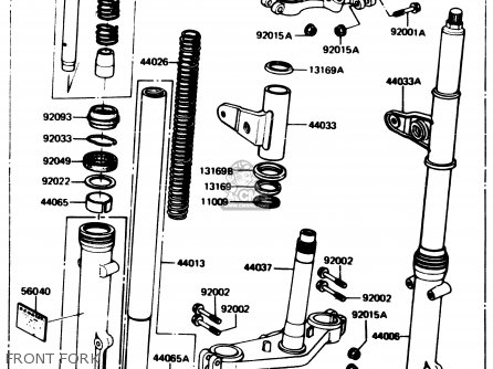 Kawasaki Kawasaki Z1100R1 1984 EUROPE UK NR parts lists and schematics