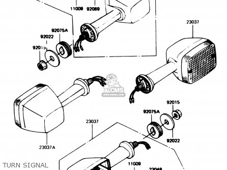 Kawasaki Kawasaki Z1100R1 1984 EUROPE UK NR parts lists and schematics