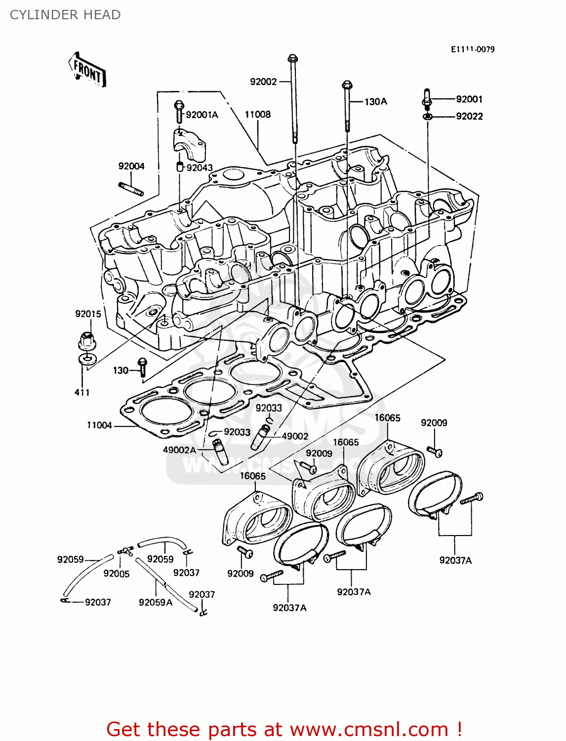 Kawasaki Kawasaki ZG1300A4 Z1300 1988 FG parts lists and schematics
