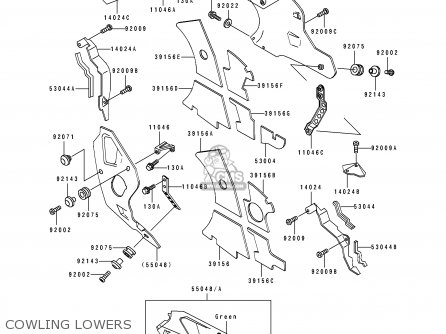 Kawasaki ZX400H2 ZXR400 1990 EUROPE FR AR IT parts lists and schematics