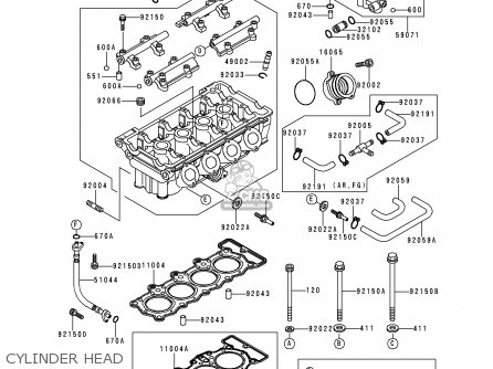 Kawasaki ZX400L9 ZXR400 1999 UNITED KINGDOM NL AR FG GR IT parts lists ...