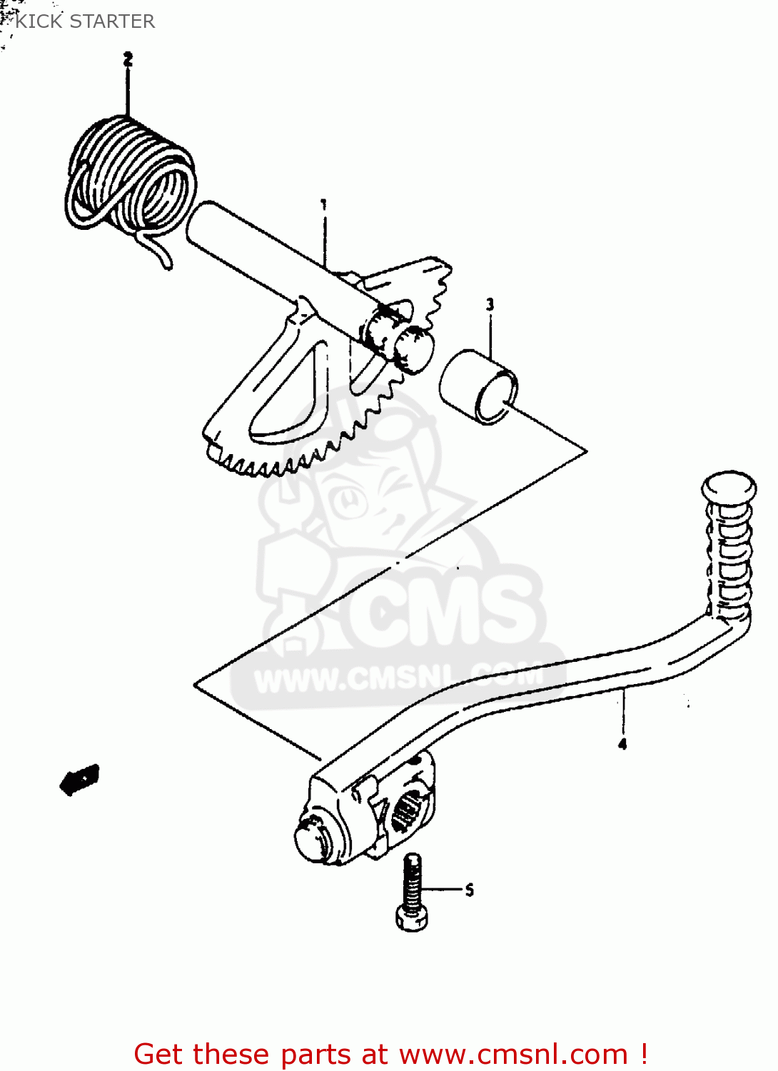 2630029C02: Lever Assembly,kick Starter Suzuki - buy the 26300-29C02 at ...