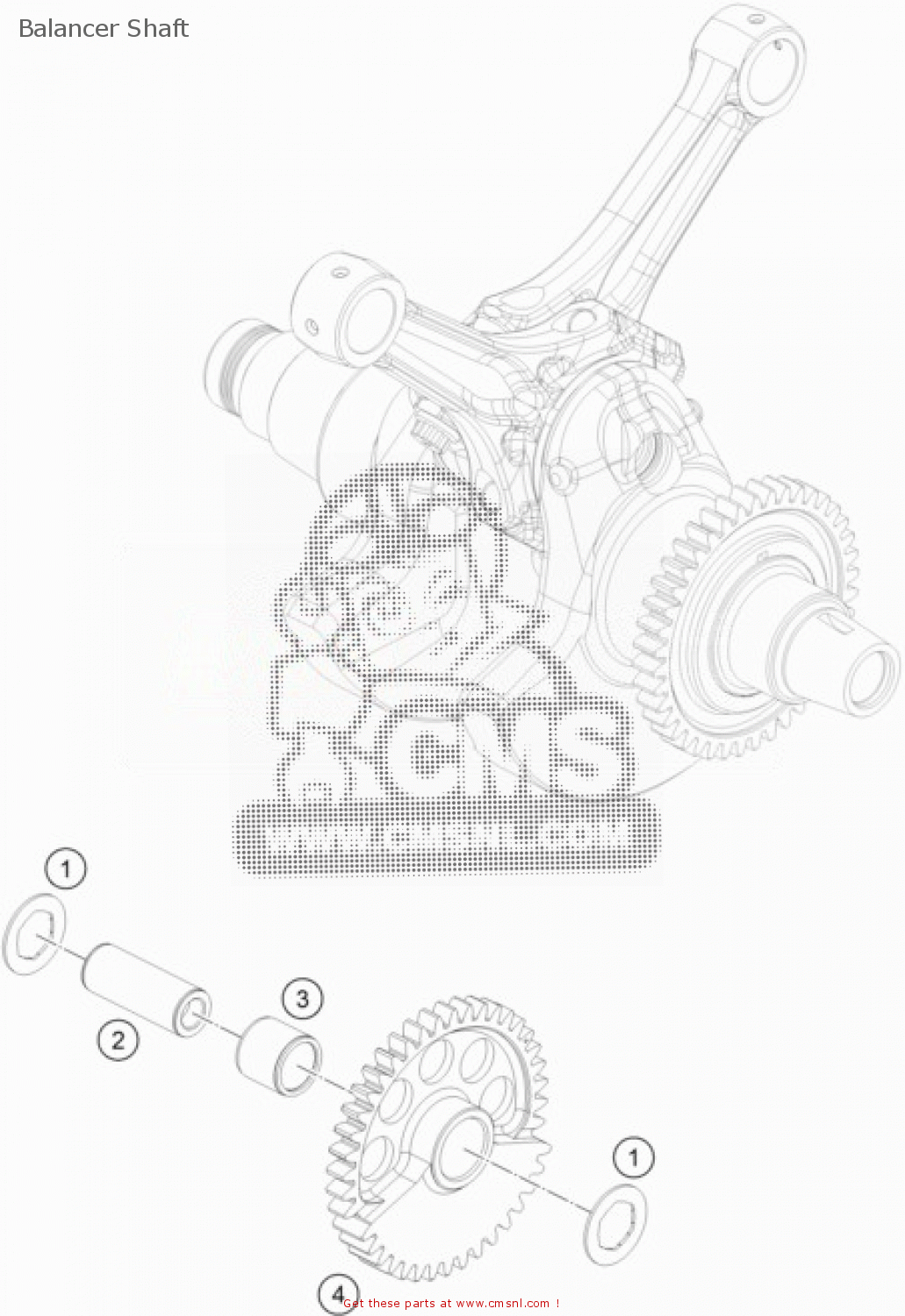 KTM 1290 SUPER ADVENTURE R TKC Europe 2019 Balancer Shaft - buy ...