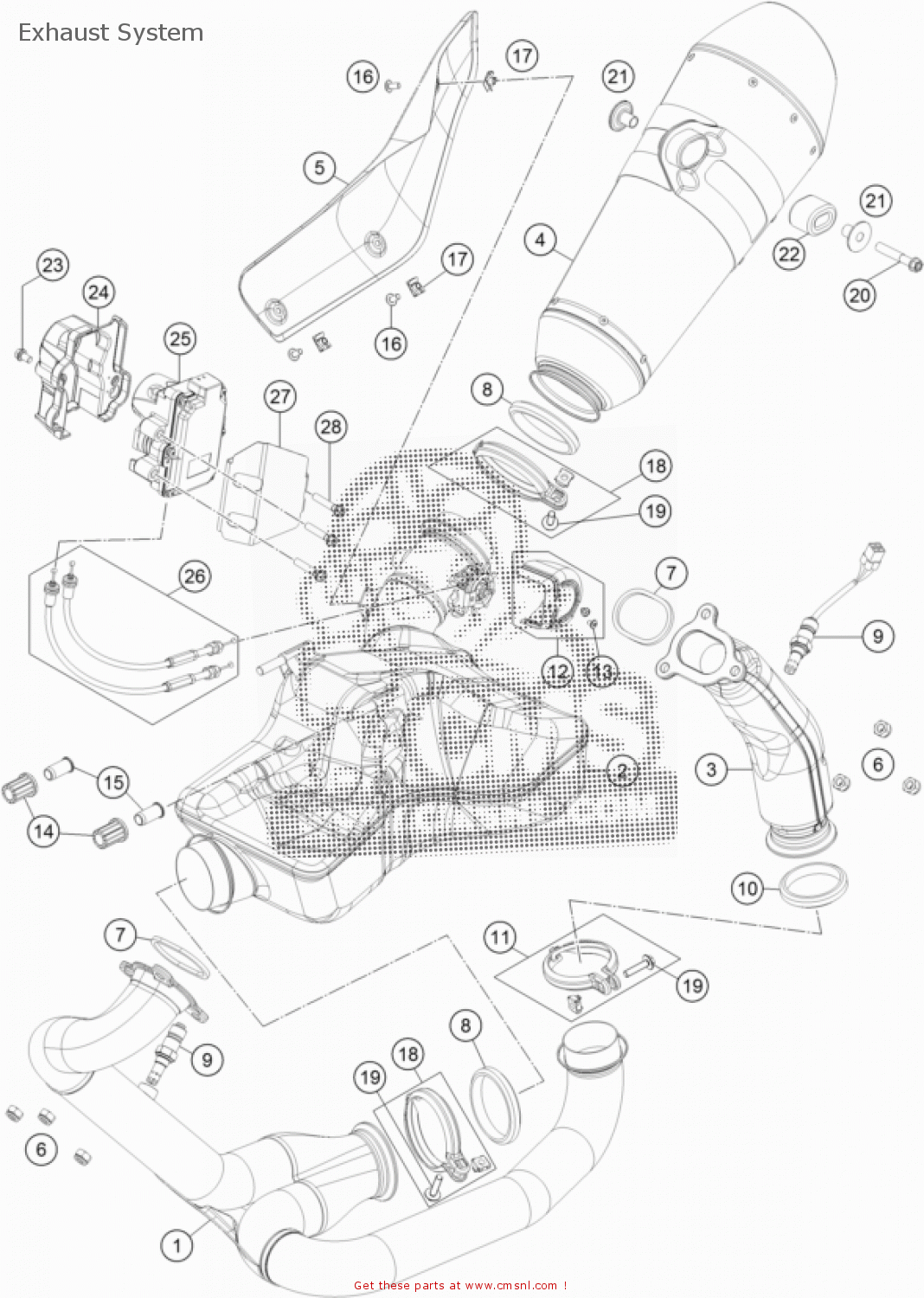 KTM 1290 Super Duke GT, black Europe 2018 parts lists and schematics