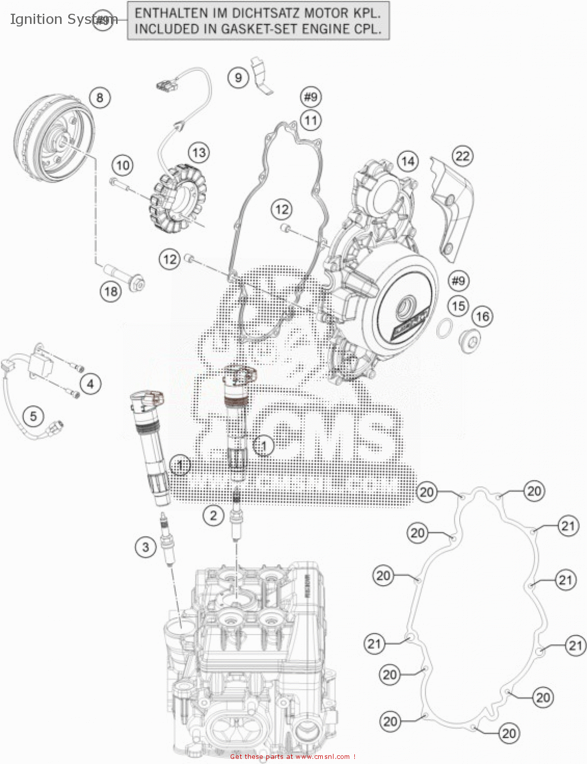 KTM 1290 SUPER DUKE GT GREY USA 2017 Ignition System - buy original ...