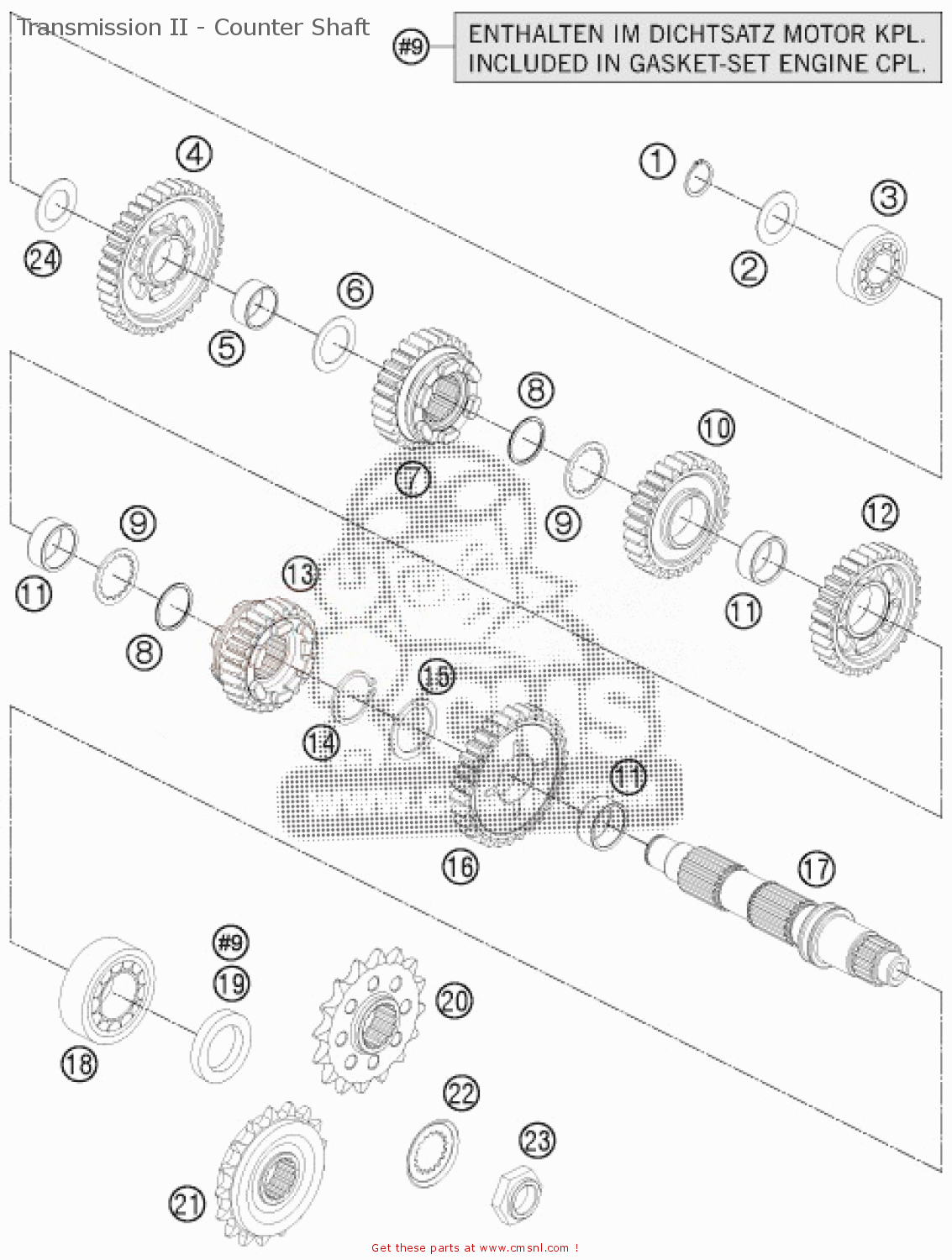 KTM 1290 SUPERDUKE R BLACK ABS France 2015 Transmission II - Counter ...