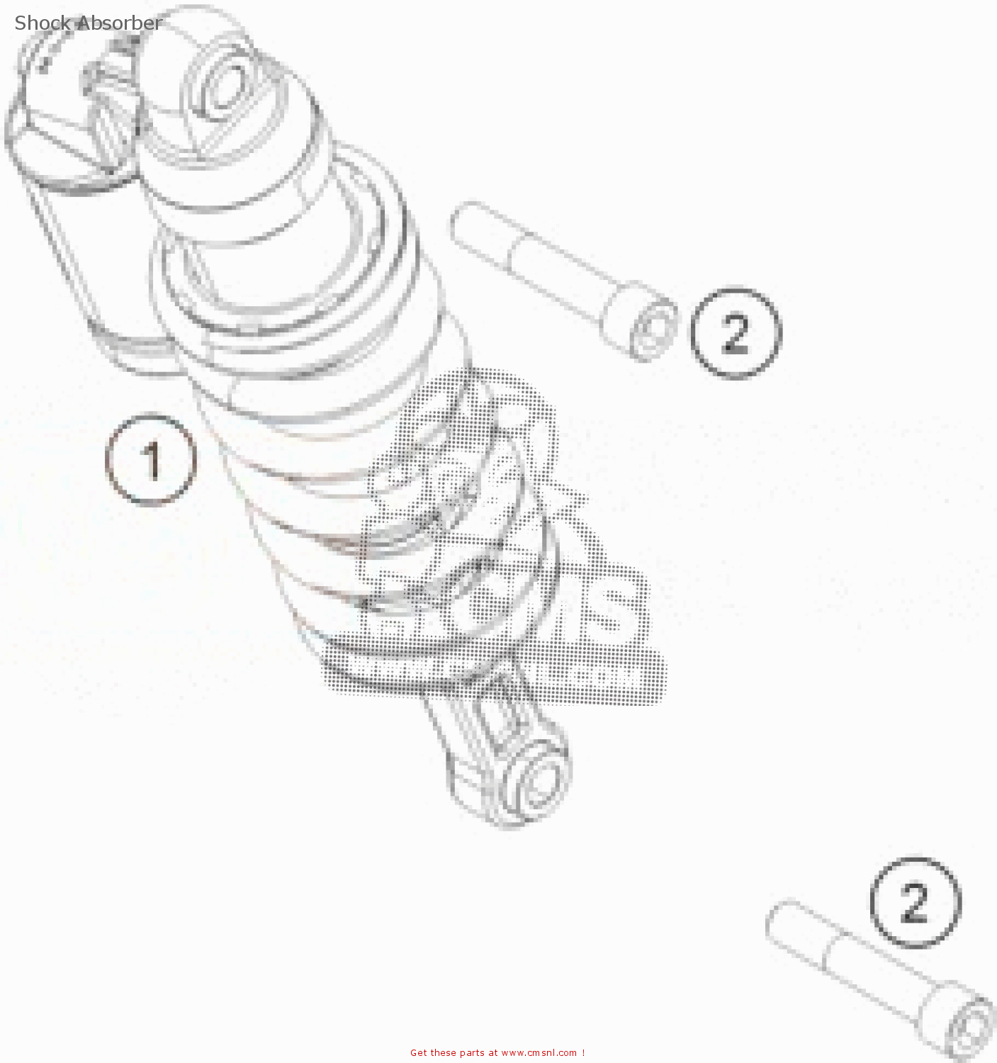 KTM 1290 SUPERDUKE R ORANGE ABS France 2014 Shock Absorber - buy ...