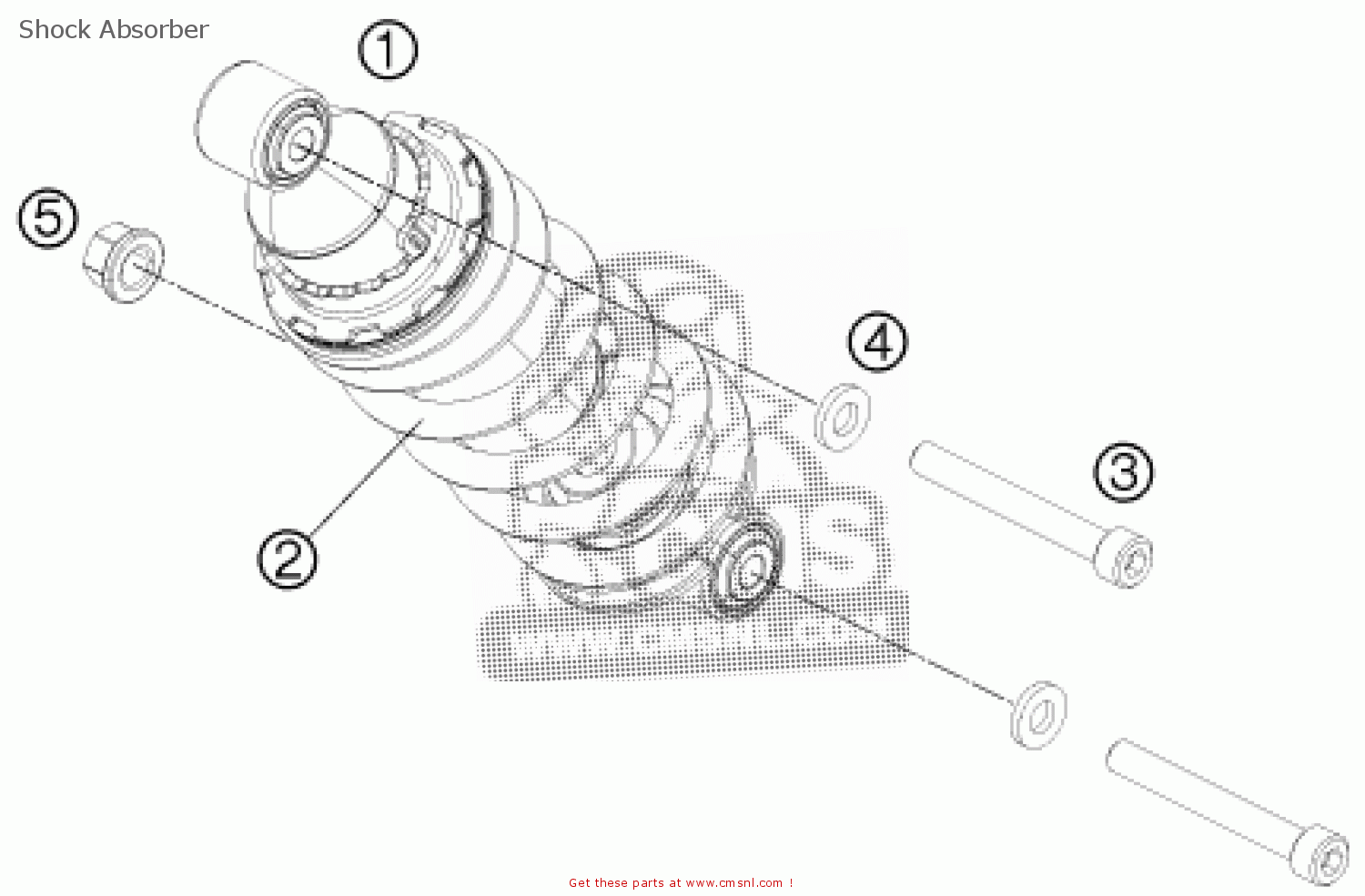 KTM 200 DUKE WHITE ABS CKD Malaysia 2013 Shock Absorber - buy original ...