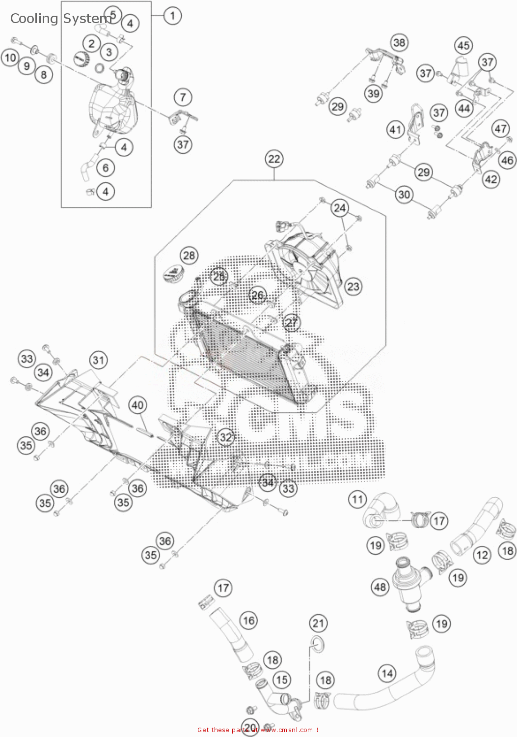 KTM 250 Duke, orange, CKD Philippines 2019 parts lists and schematics
