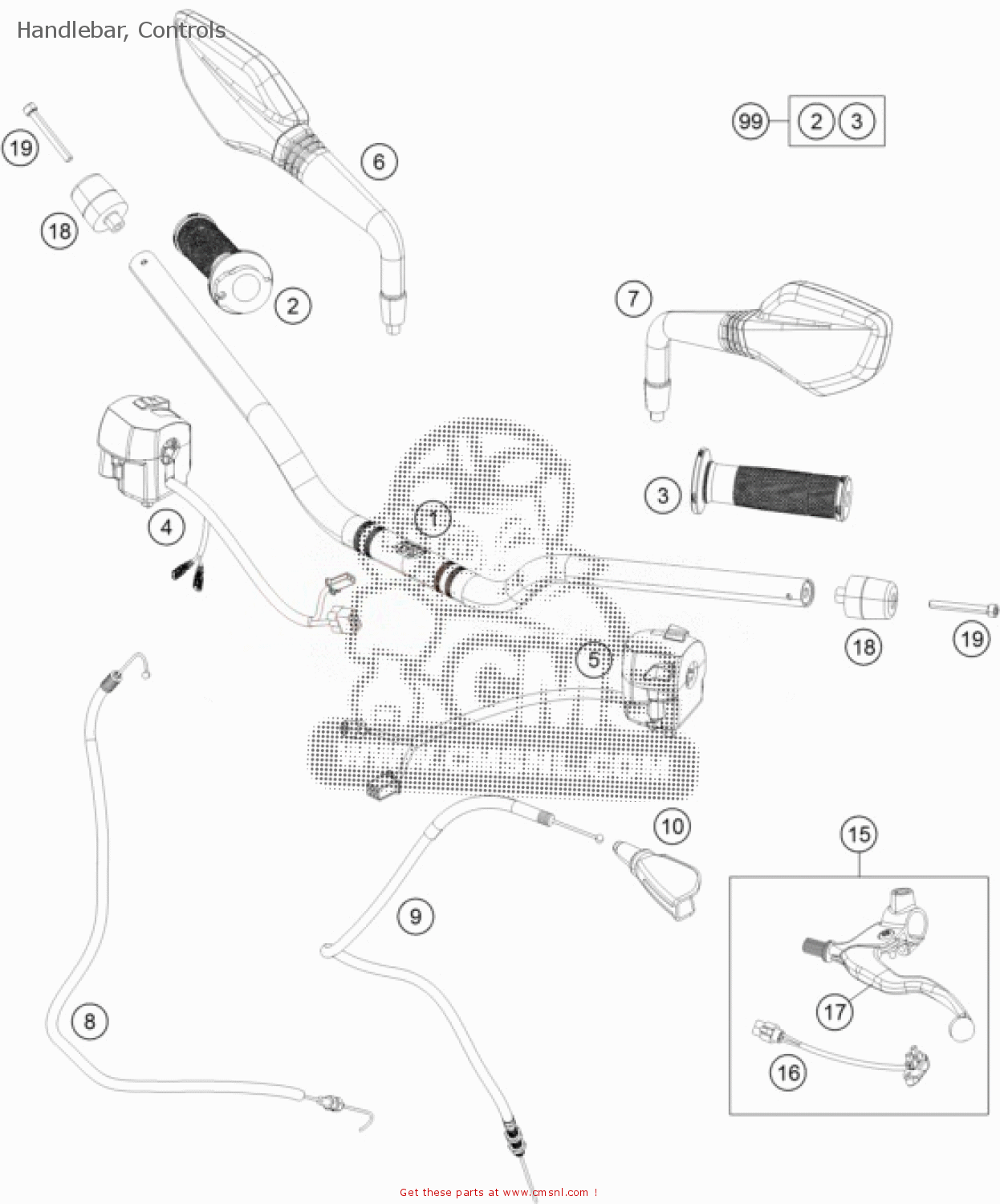 KTM KTM 250 DUKE WHITE ABS CKD Malaysia 2015 parts lists and schematics