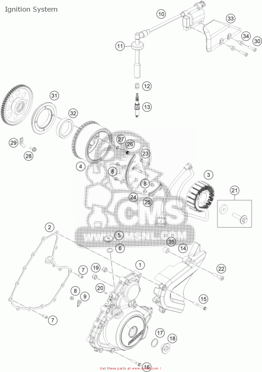 KTM 250 Duke, white w/o ABS-CKD Argentina 2018 parts lists and schematics
