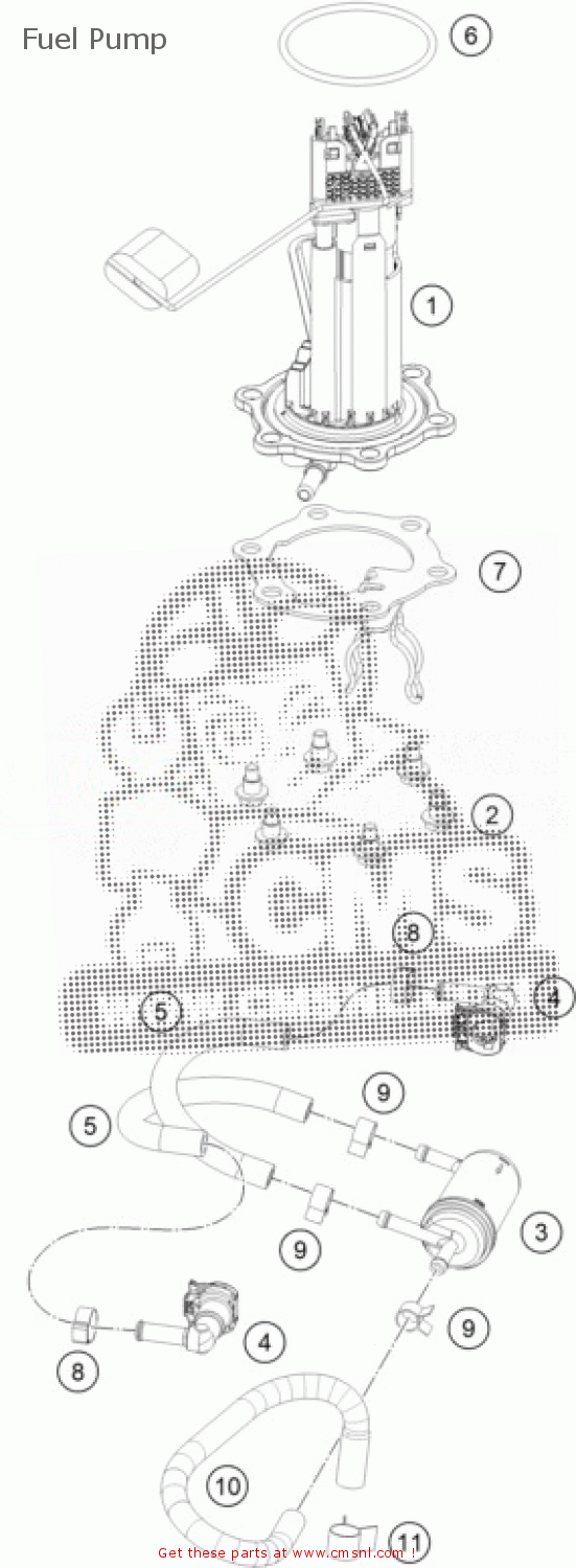 KTM 390 Adventure, orange - B.D. US 2020 Fuel Pump - buy original Fuel Pump spares online