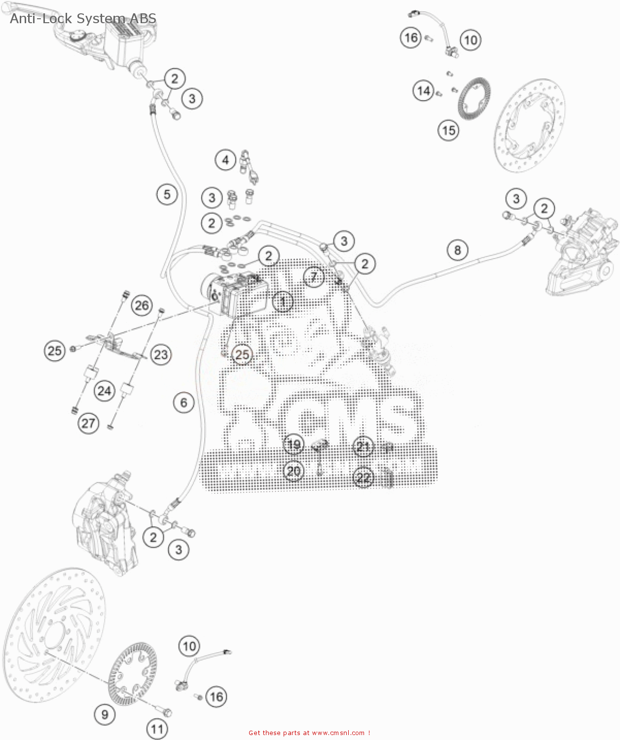 KTM 390 Adventure, orange - CKD CO 2020 Anti-Lock System ABS - buy original Anti-Lock System ABS ...