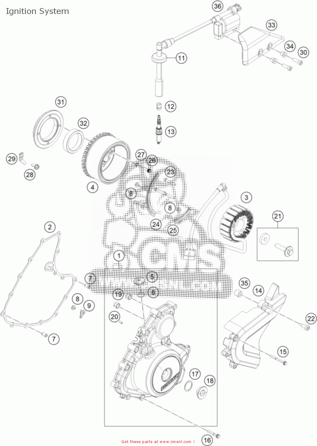 KTM 390 Adventure, white - B.D. US 2020 Ignition System - buy original ...