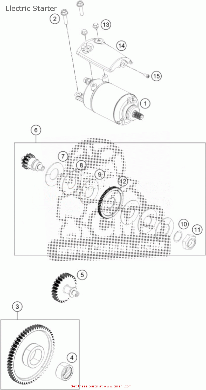 KTM KTM 390 Duke, white - CKD Colombia 2017 parts lists and schematics