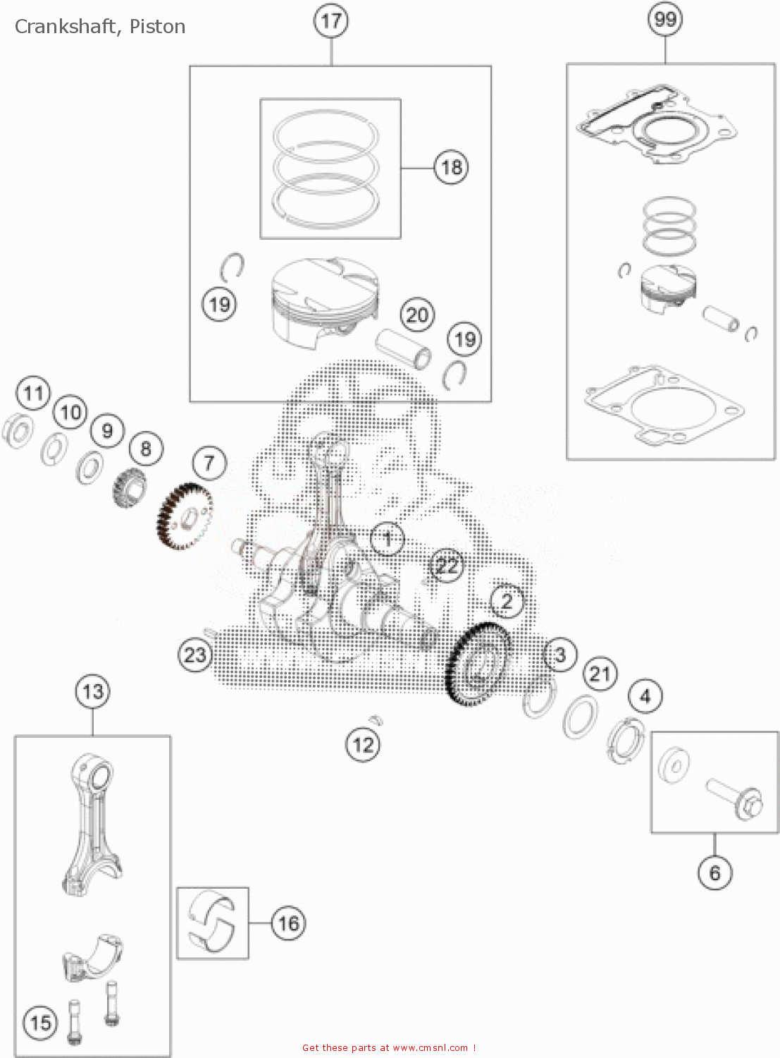 KTM 390 Duke, white - CKD Philippines 2019 Crankshaft, Piston - buy ...