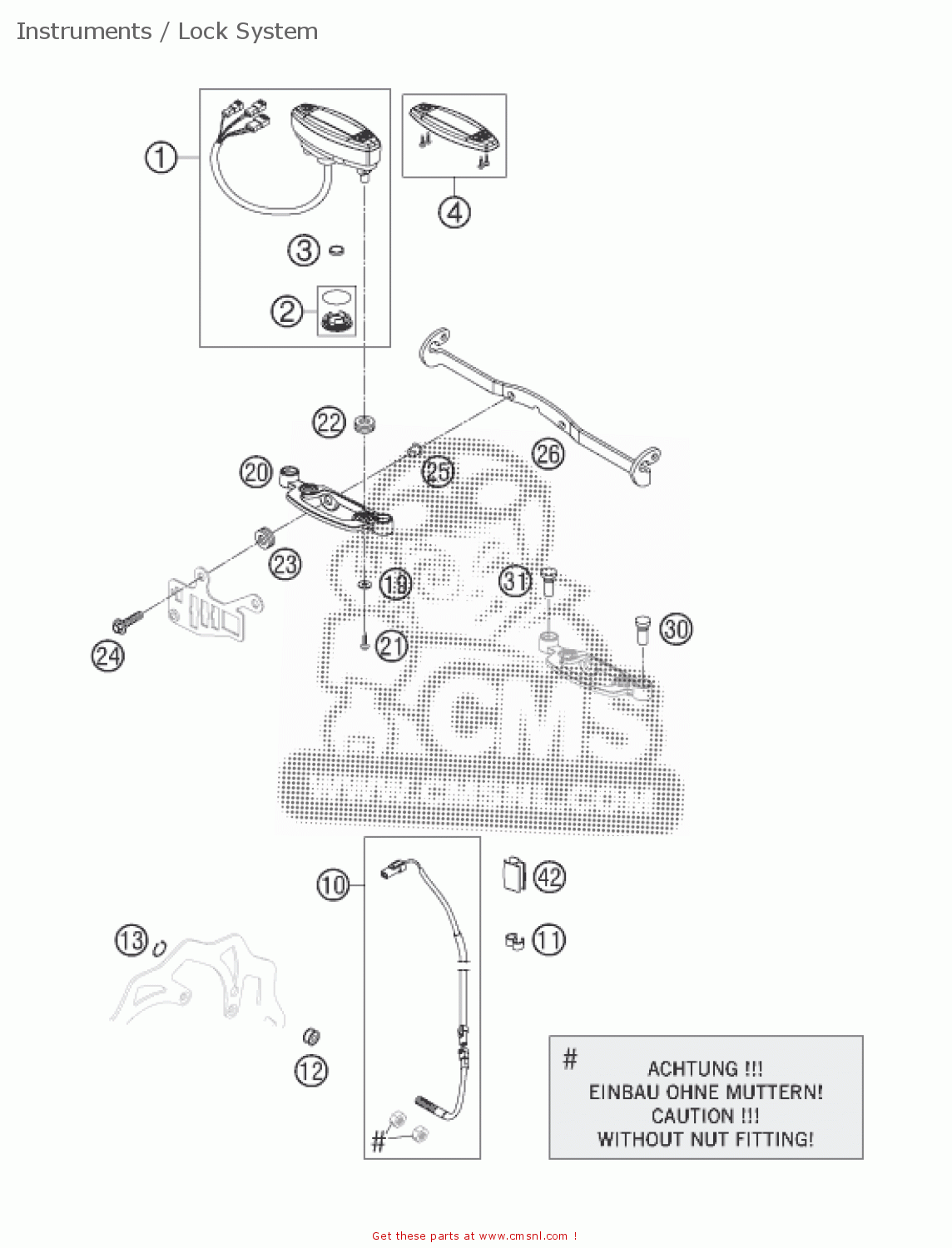 KTM 450 EXC FACTORY RACING Europe 2007 Instruments / Lock System - buy ...