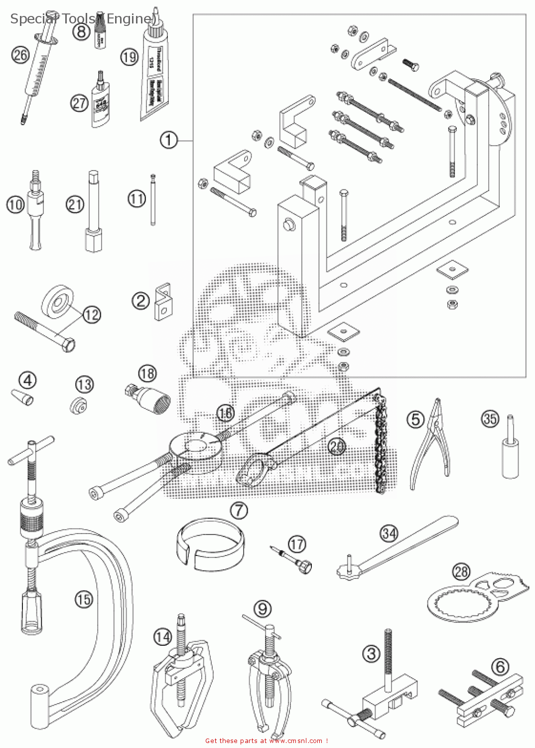 KTM 450 EXC FACTORY RACING Europe 2007 Special Tools (Engine) - buy ...
