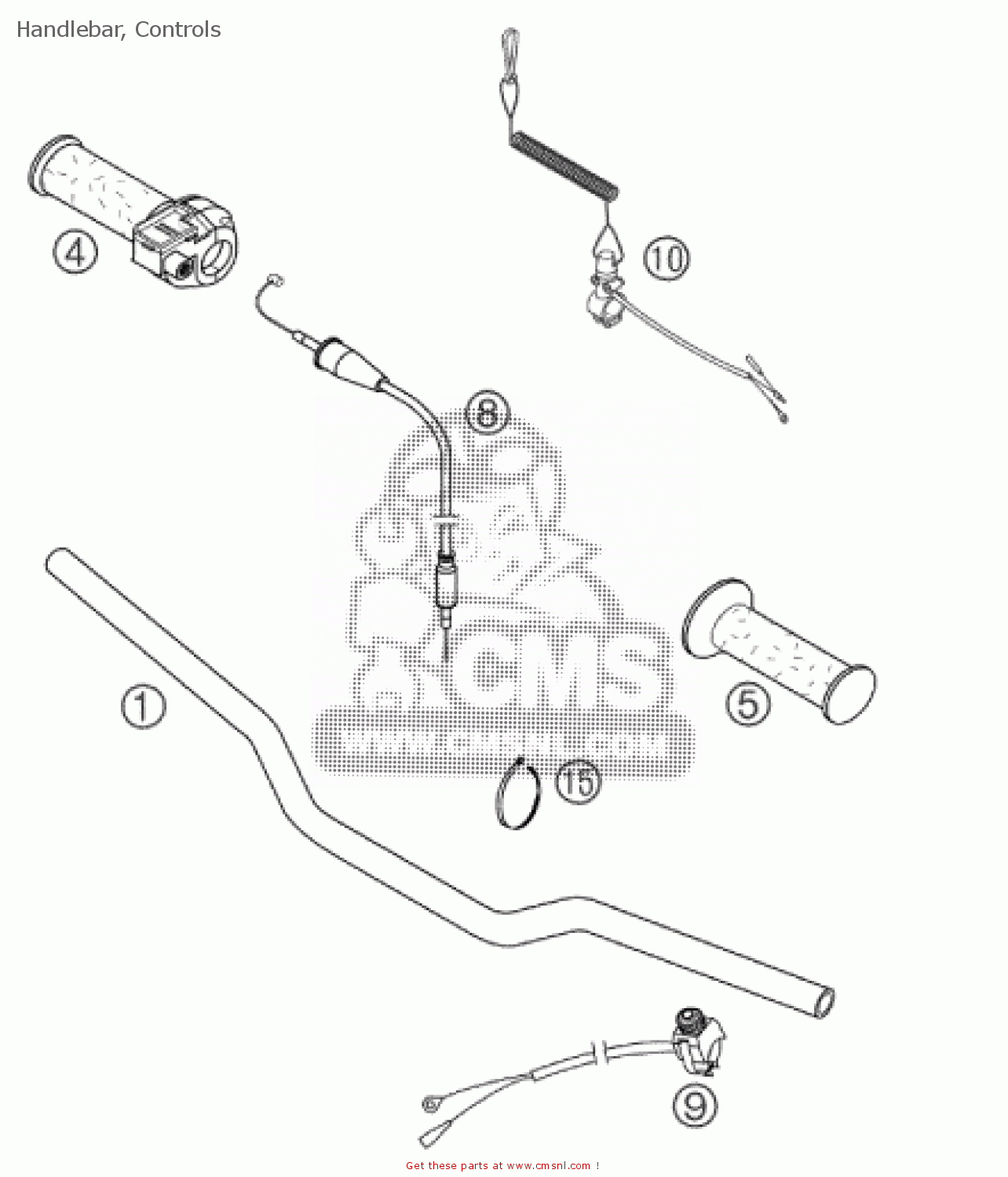 KTM 50 SX PRO SENIOR LC Australia 2003 Handlebar, Controls - buy ...