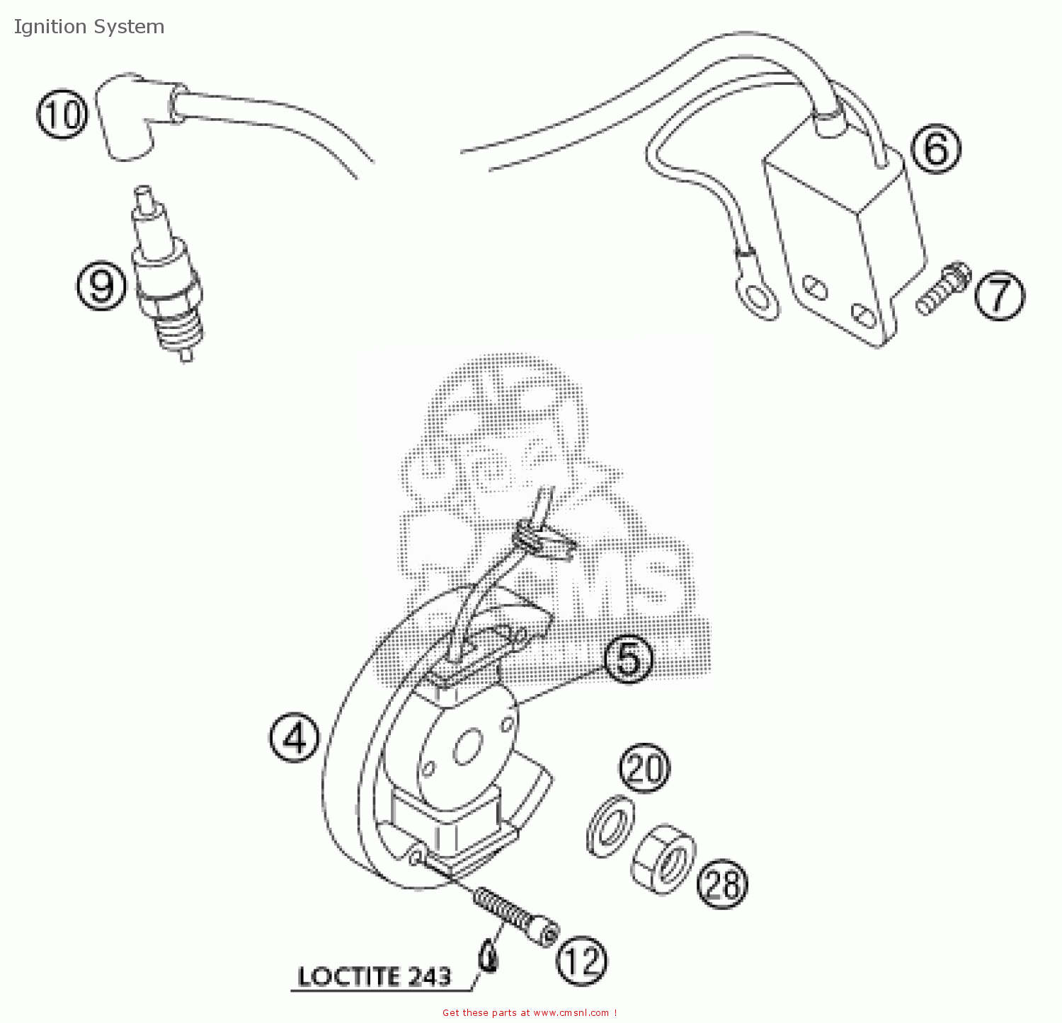 KTM 50 SX PRO SENIOR LC Australia 2003 Ignition System - buy original ...