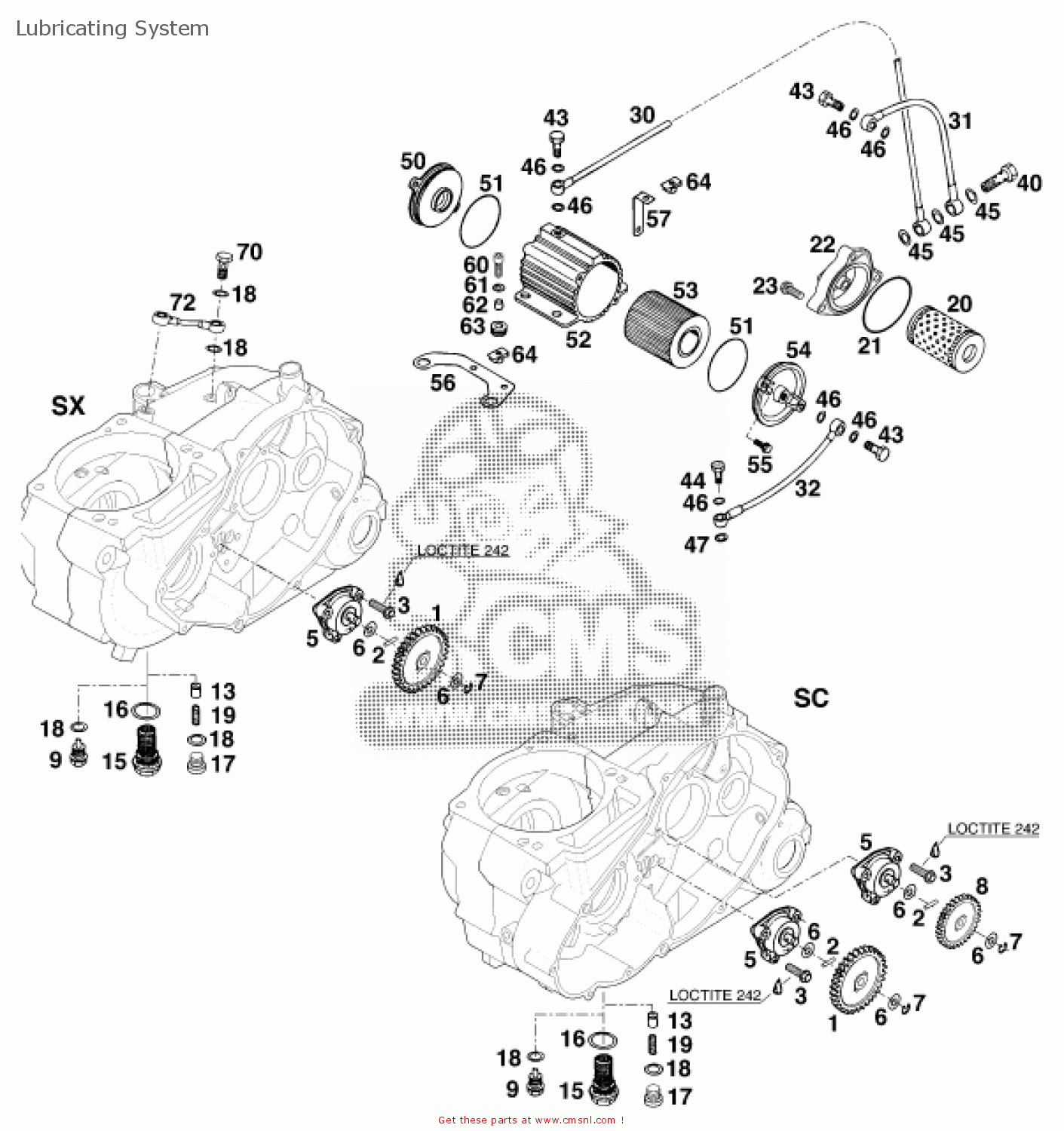 KTM 620 SX WP Europe 1997 Lubricating System - buy original Lubricating ...