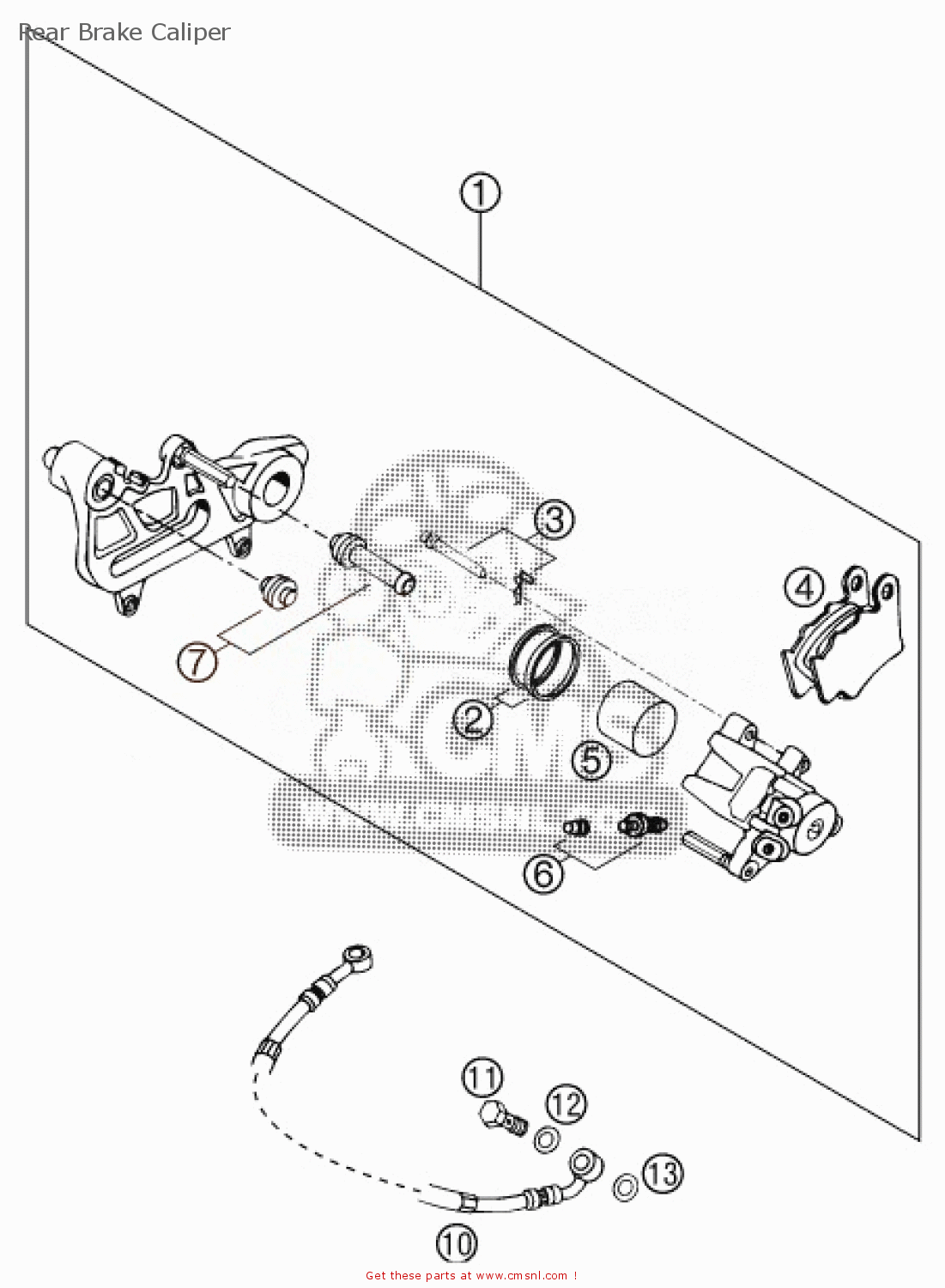 KTM 640 LC4 SUPERMOTO PRESTIGE Europe 2006 Rear Brake Caliper - buy ...