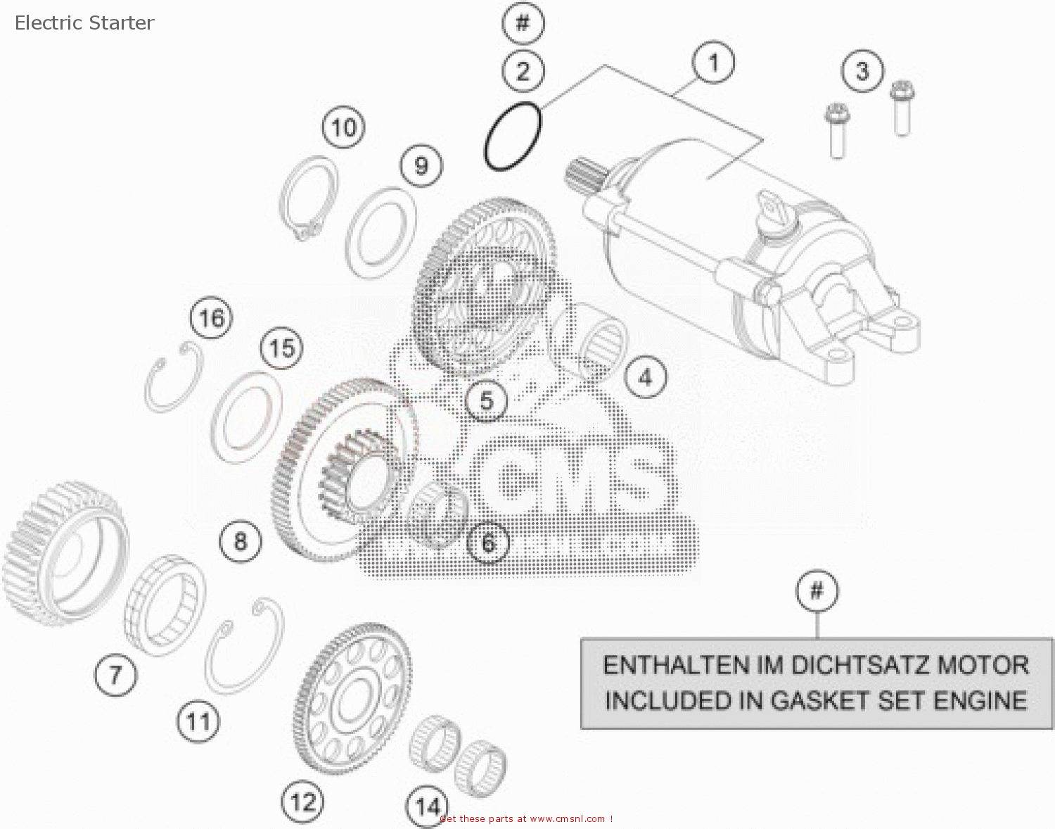 KTM 690 SMC R US 2020 Electric Starter - buy original Electric Starter ...