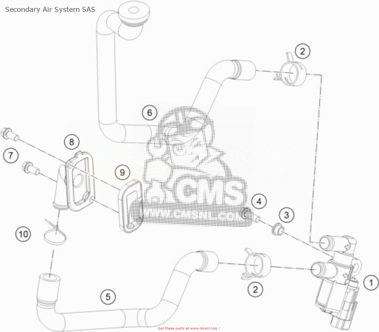 KTM 690 SMC R US 2020 Secondary Air System SAS - buy original Secondary ...