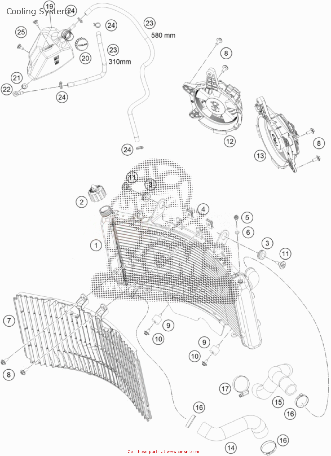 KTM 790 Adventure R - CKD PH 2020 Cooling System - buy original Cooling ...