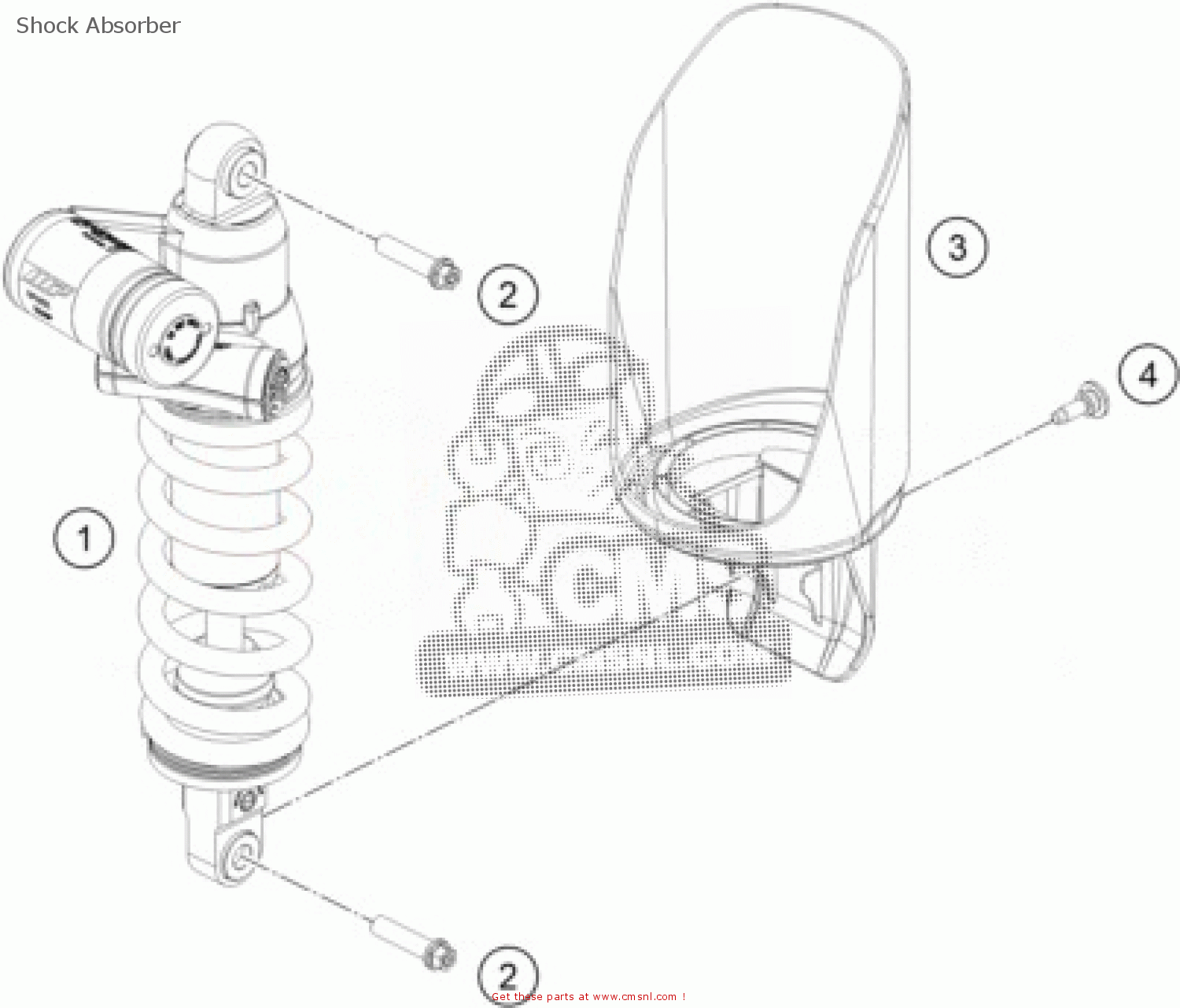 KTM 790 Adventure R - CKD PH 2020 Shock Absorber - buy original Shock ...