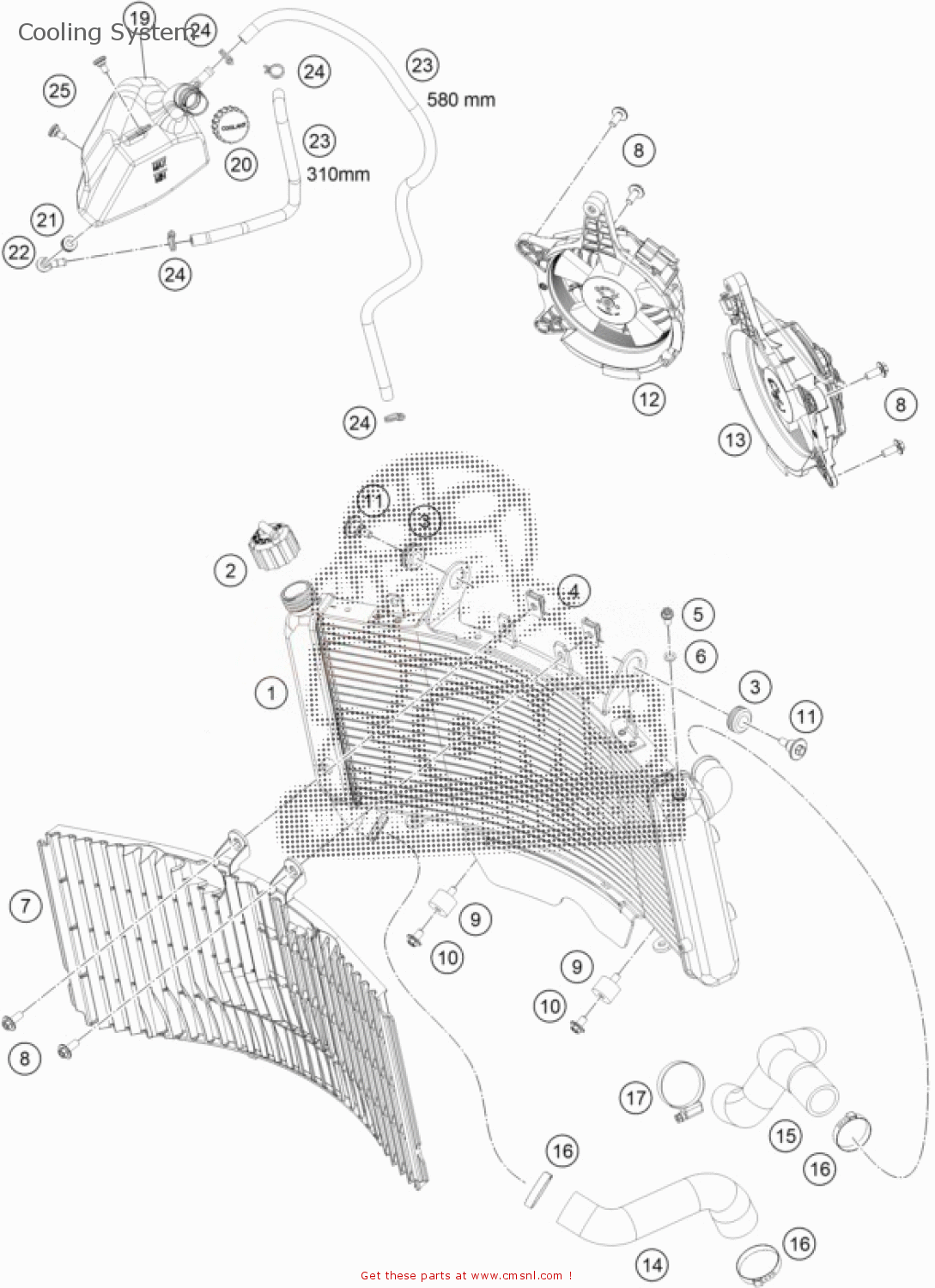 KTM 790 Adventure, orange - CKD PH 2020 Cooling System - buy original ...
