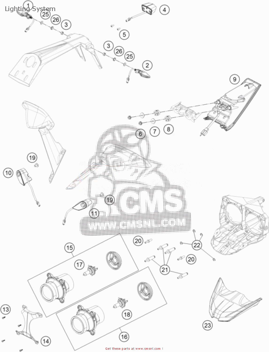 KTM RC 200, white, w/o ABS Thailand 2019 Lighting System - buy original ...