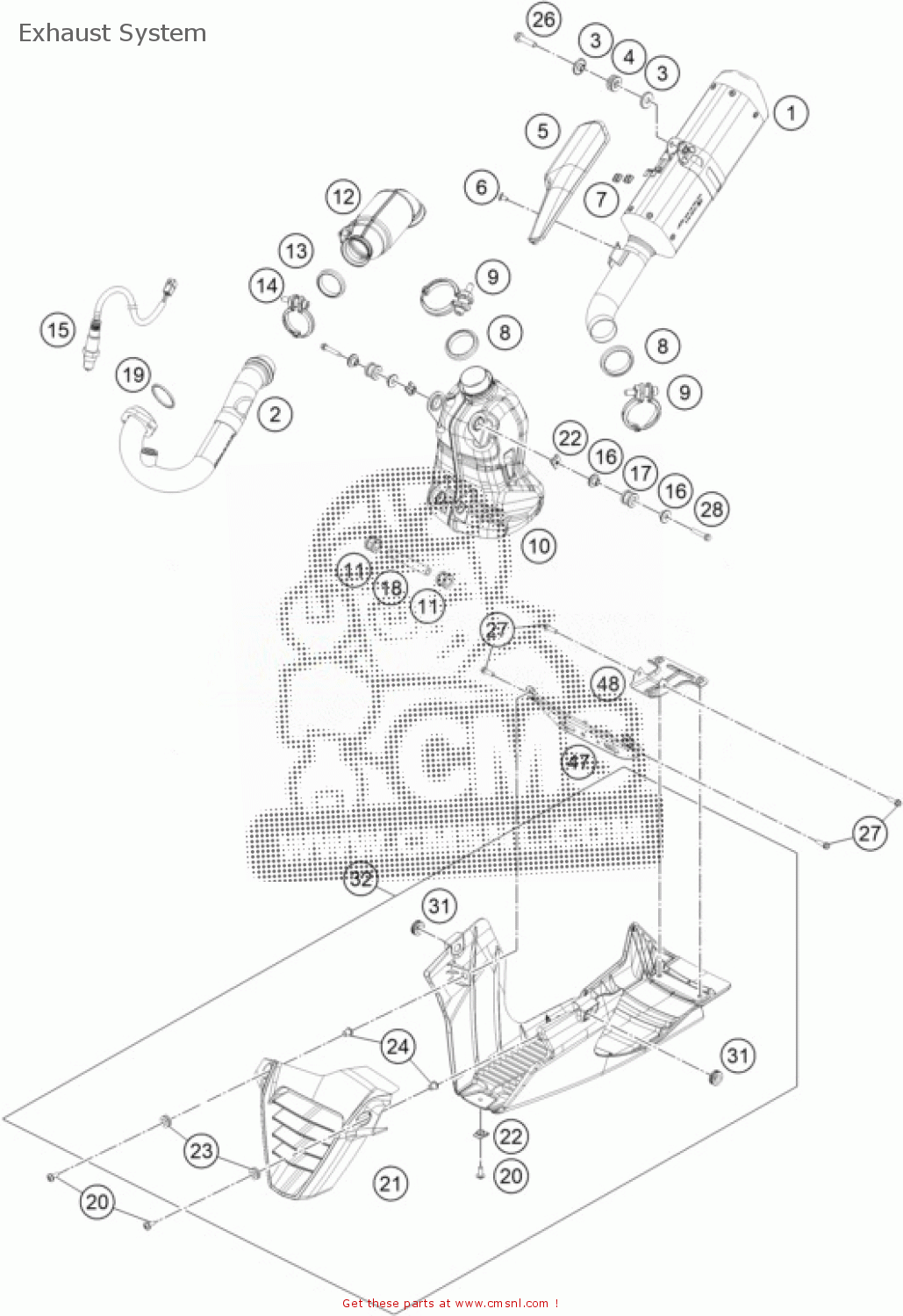 KTM RC 390, black - B.D. Japan 2017 parts lists and schematics