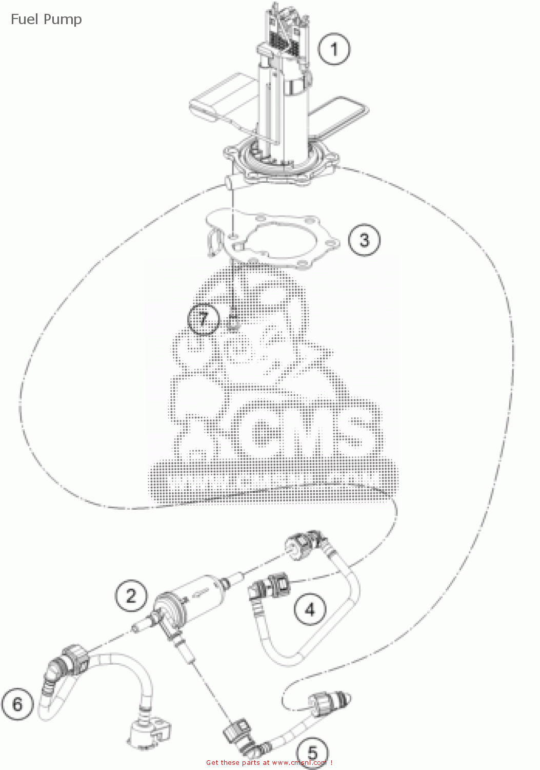 KTM RC 390, black - B.D. Japan 2018 Fuel Pump - buy original Fuel Pump spares online
