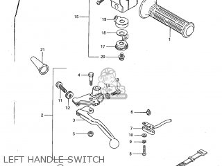 SWITCH ASSEMBLY,HANDLE,LEFT for GS1100G 1983 (D) USA (E03) - order at CMSNL