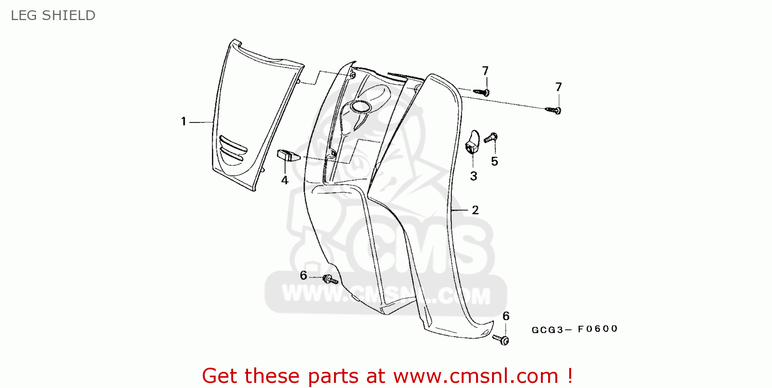 64300GCG630ZE: Cover Set, Fr. (wl) Honda - buy the 64300-GCG-630ZE at CMSNL