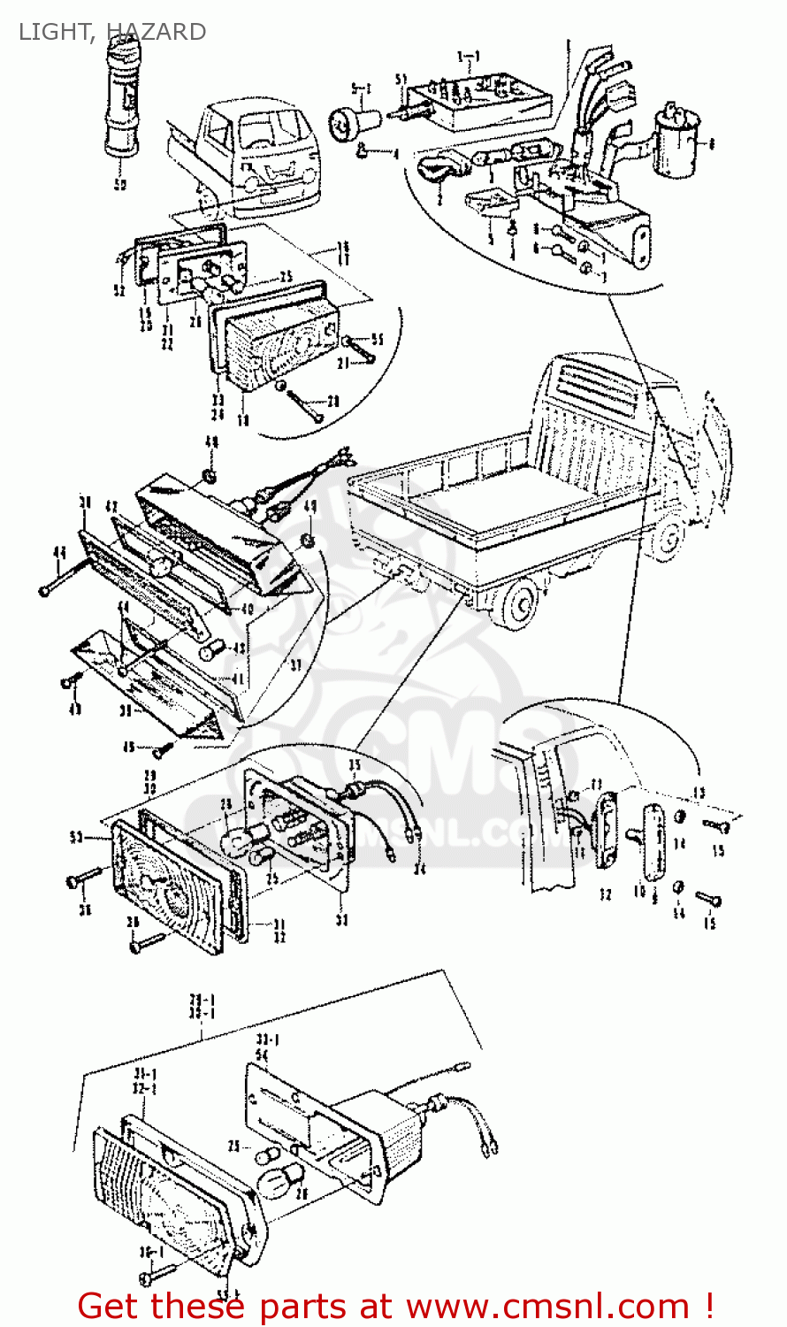 33314567023: Socket/wiring Assy, Front Turn Signal Honda - buy the ...