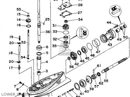 62Y45300104D: Lower Unit Assy Yamaha - buy the 62Y-45300-10-4D at CMSNL