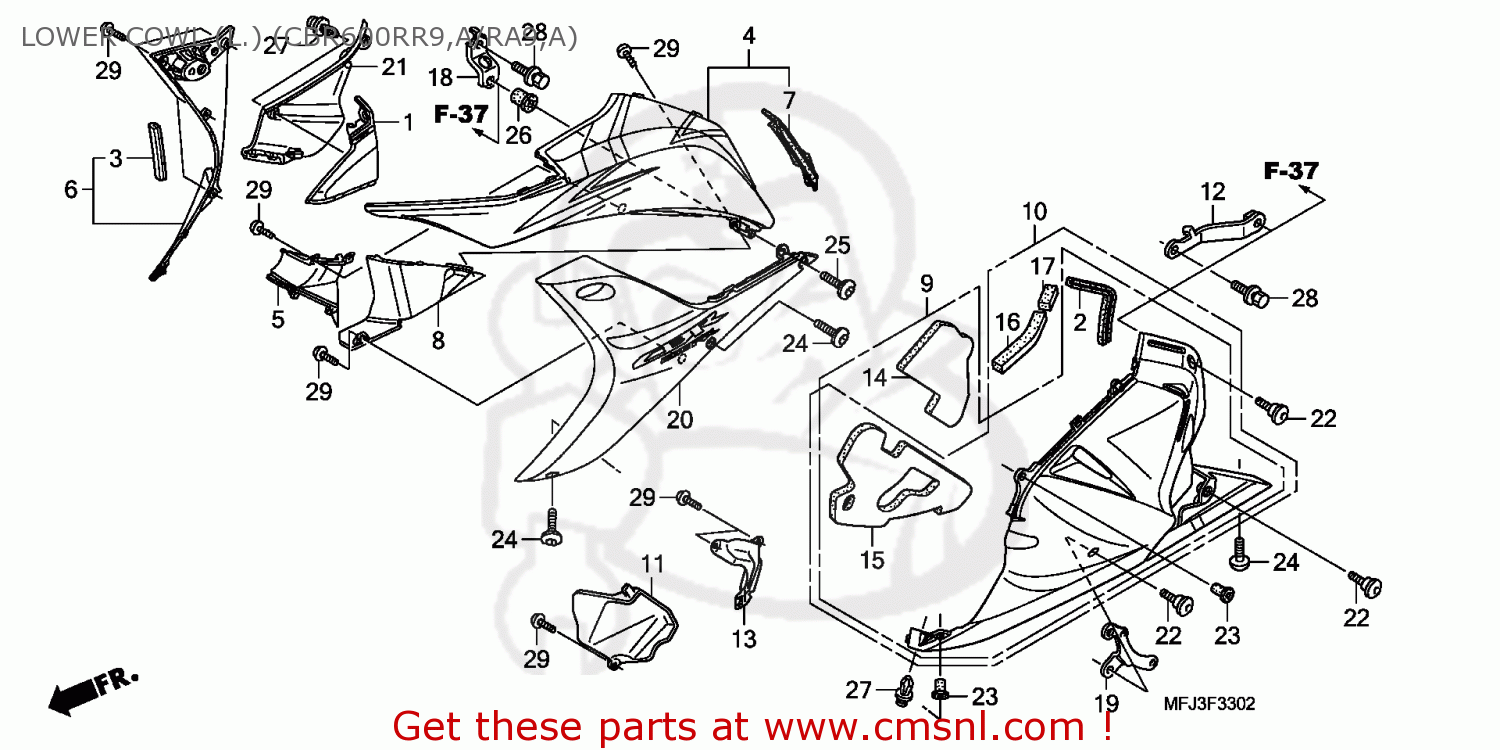 64350MFJA40ZH: Set Illust*type4* Honda - buy the 64350-MFJ-A40ZH at CMSNL