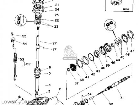 LOWER UNIT ASSY for C25E (EM)P 1990 - order at CMSNL