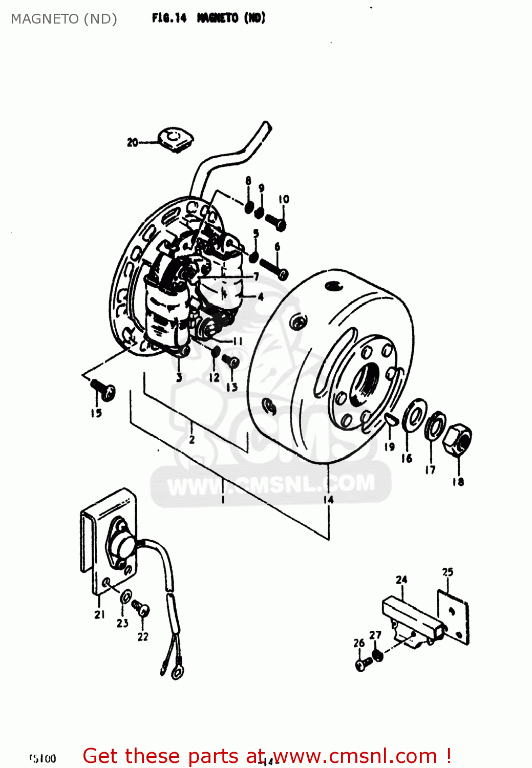 3210048600: Magneto Assembly Suzuki - buy the 32100-48600 at CMSNL