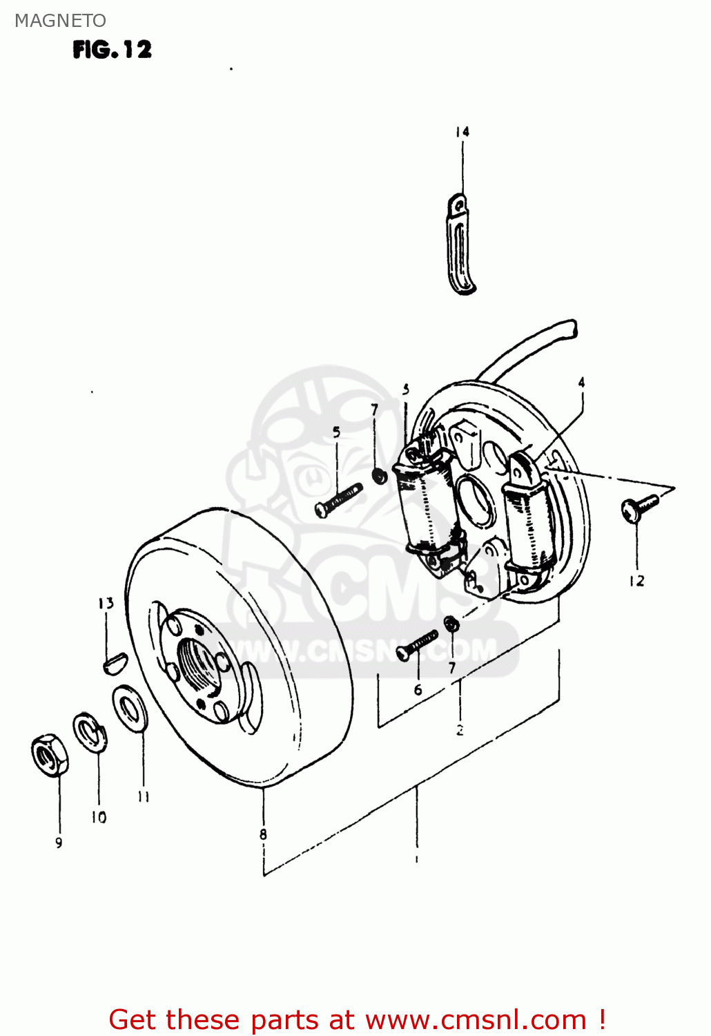 3210002220: Magneto Assembly Suzuki - buy the 32100-02220 at CMSNL