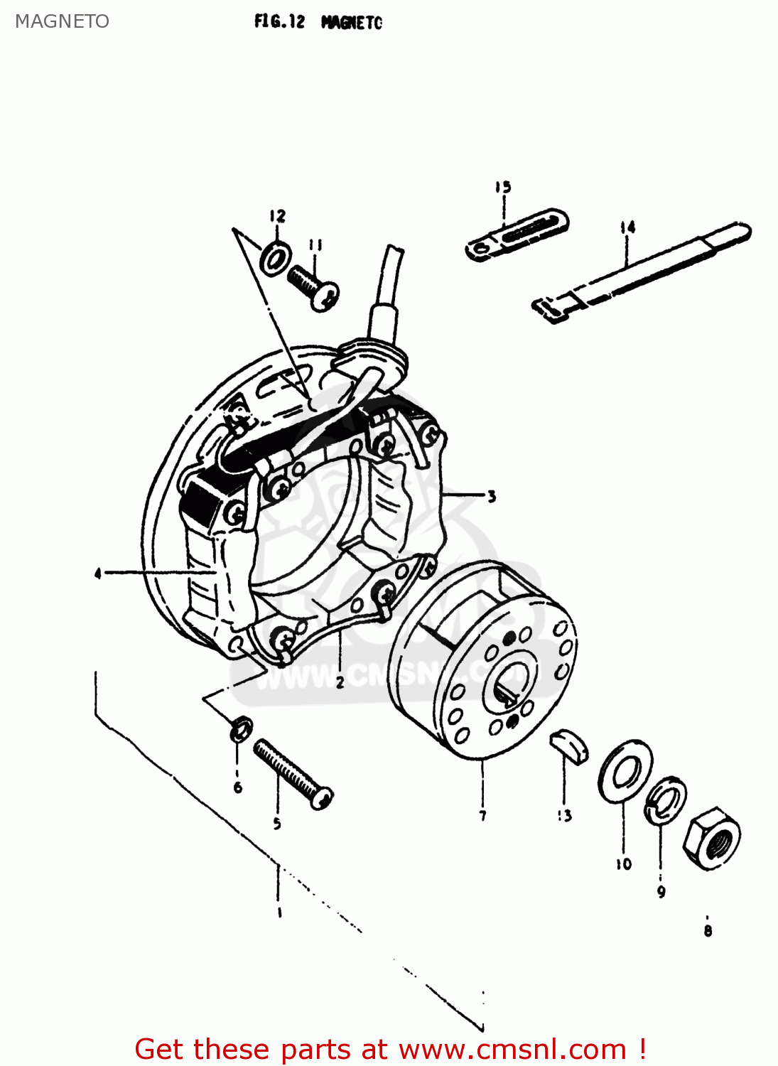 3210041210: Magneto Assembly Suzuki - buy the 32100-41210 at CMSNL