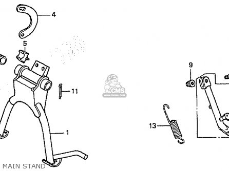 50500GCN000: Stand Comp.main Honda - buy the 50500-GCN-000 at CMSNL