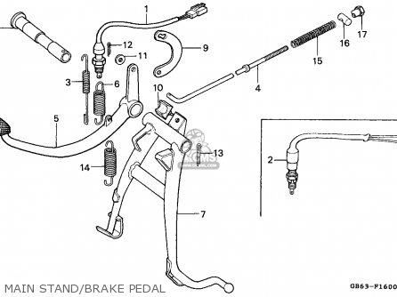 STAND,COMP,MAIN for C90M CUB 1986 (G) ENGLAND / SEL SSW - order at CMSNL
