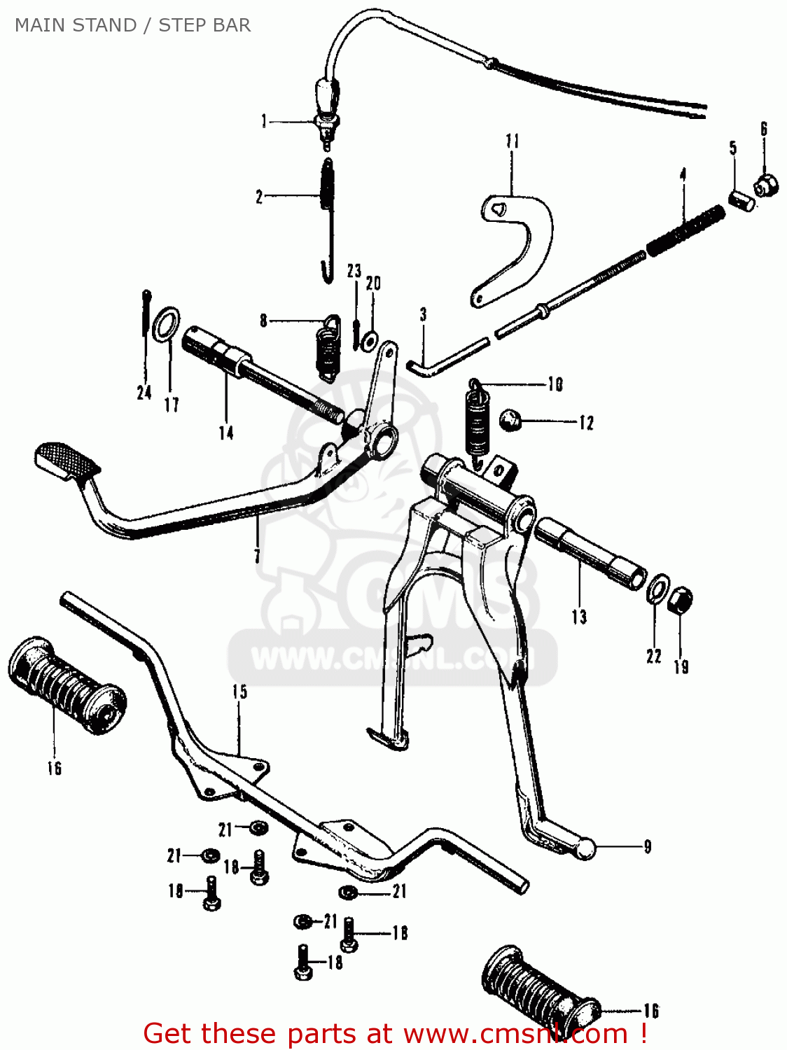 50661061000: Rubber Step Honda - buy the 50661-061-000 at CMSNL